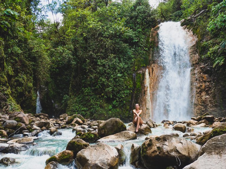 The Blue Falls Waterfalls and Catarata del Toro Waterfall in Costa Rica ...