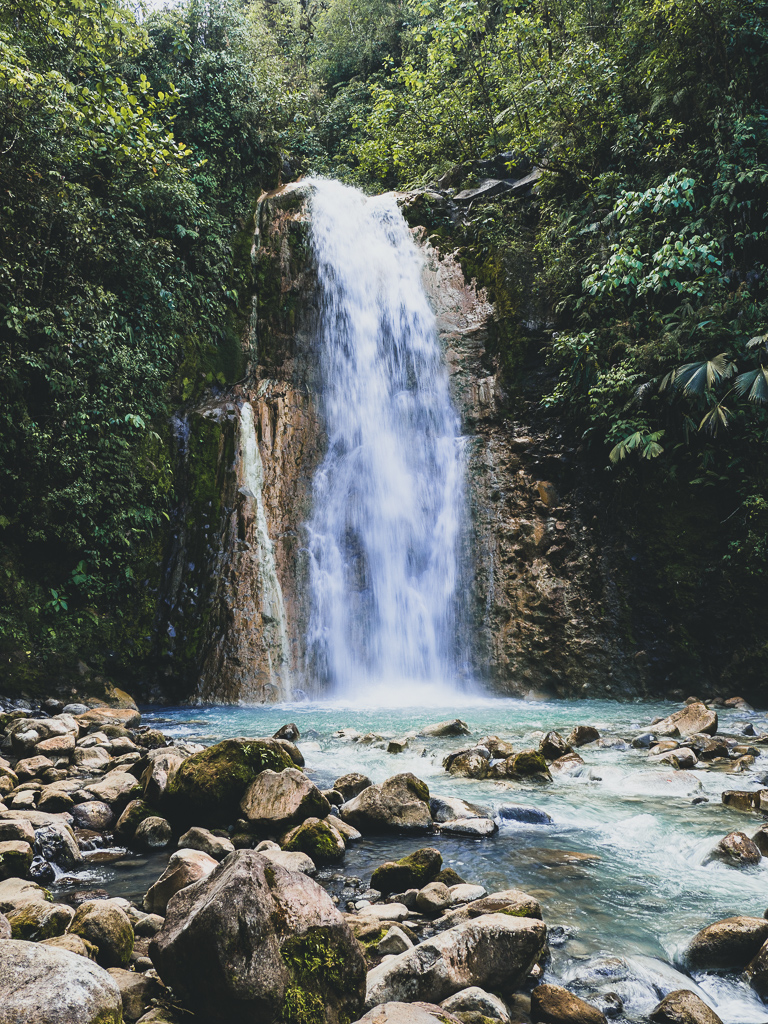The Blue Falls Waterfalls and Catarata del Toro Waterfall in Costa Rica ...
