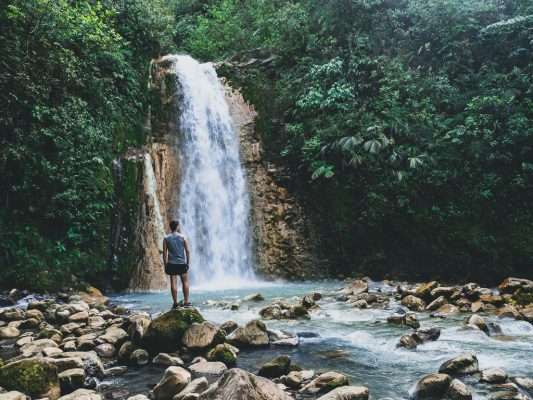 The Blue Falls Waterfalls and Catarata del Toro Waterfall in Costa Rica ...